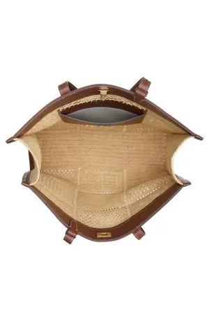 ANYA HINDMARCH Mortimer Patchwork Crochet Raffia Tote