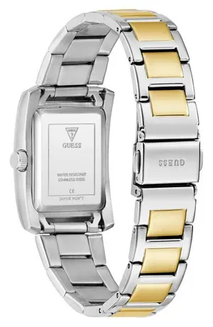 Guess Bonnie Diamond Two-tone Bracelet Tank Watch