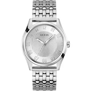 Guess Tate Tone Bracelet Watch - Silver