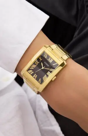 Guess Clyde Tone Bracelet Tank Watch