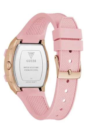Guess Multifunction Silicone Strap Watch