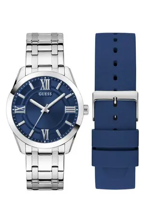 Guess Elliot Dial Watch Box Set - Blue
