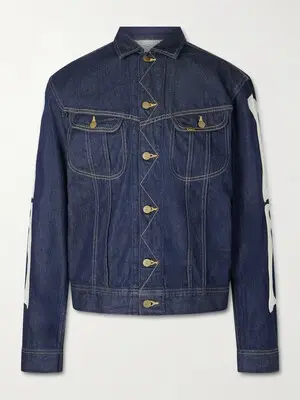 Kapital Embroidered Denim Jacket - Blue