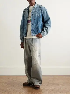 Kapital Thunderbird Panelled Denim Blouson Jacket