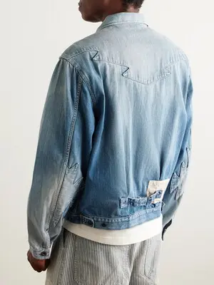 Kapital Thunderbird Panelled Denim Blouson Jacket