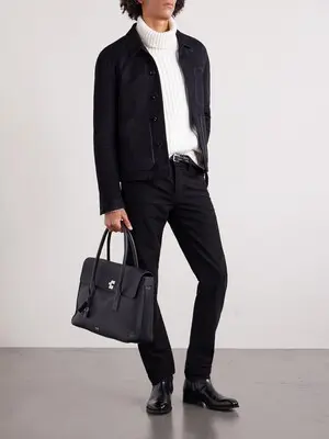 TOM FORD Elkan Burnished-leather Chelsea Boots