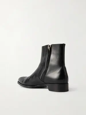 TOM FORD Elkan Burnished-leather Chelsea Boots
