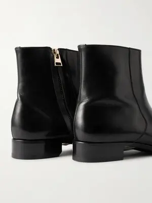 TOM FORD Elkan Burnished-leather Chelsea Boots