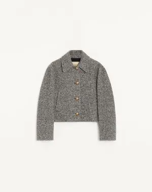 Valentino Garavani Urban Wool Chevron Peacoat