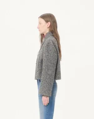 Valentino Garavani Urban Wool Chevron Peacoat