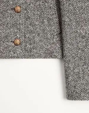 Valentino Garavani Urban Wool Chevron Peacoat