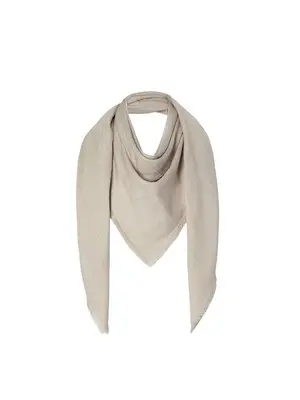Fendi Shawl In Wool, Silk And Cashmere - Brown