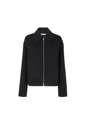 Fendi Wool Zip-up Blouson Jacket - Black