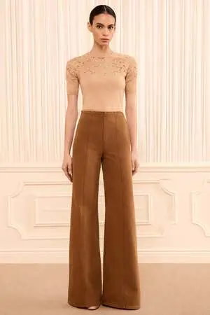 Ulla Johnson The Bianca Wide Leg Seamed Jean