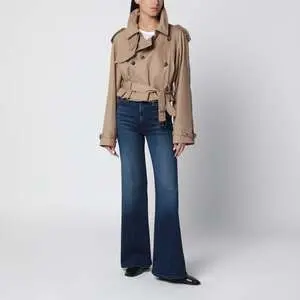 MOTHER The Hustler Roller Sneak Jeans In Dark Denim - Blue