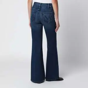 MOTHER The Hustler Roller Sneak Jeans In Dark Denim - Blue