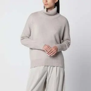 LISA YANG Heidi Sweater In Sand Cashmere - Beige