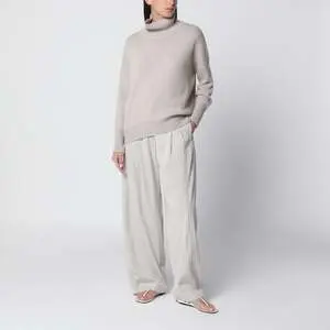 LISA YANG Heidi Sweater In Sand Cashmere
