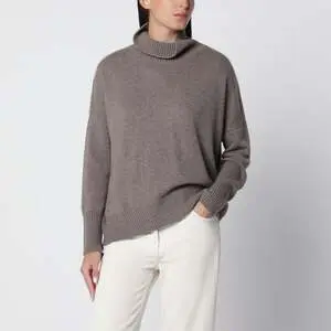 LISA YANG Turtleneck Sweater Heidi In Truffle Cashmere - Brown