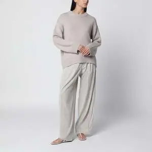 LISA YANG Noor Cashmere Crewneck Sweater - Beige