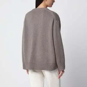 LISA YANG Noor Crew-neck Cashmere Sweater In Truffle