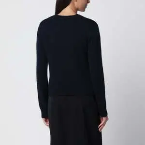 LISA YANG Mable Crew-neck Sweater In Navy Cashmere