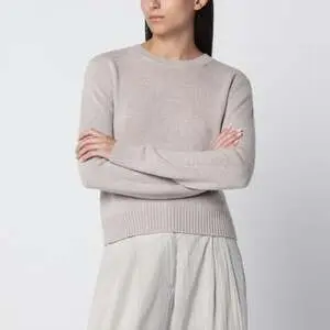 LISA YANG Mable Crewneck Sweater In Sand Cashmere - Beige