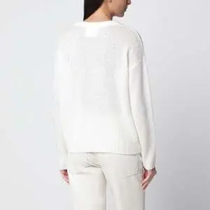 LISA YANG Cream Lova Cashmere And Silk Sweater