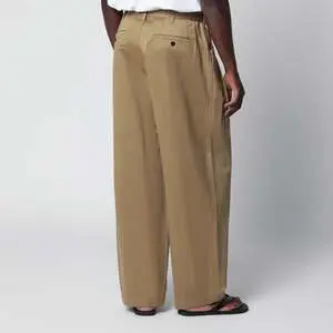 Sacai Cotton Twill Trousers With Belt