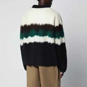 Sacai Multicolour Gradient Striped Polo Sweater