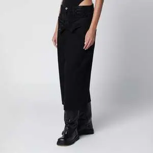 Attico Wide-leg Jeans Embellished With Crystals