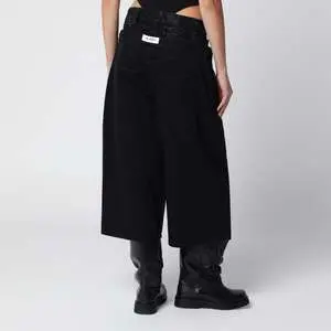 Attico Wide-leg Jeans Embellished With Crystals
