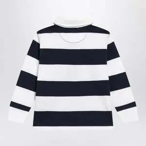 Polo Ralph Lauren Striped Cotton Long Sleeve Polo Shirt - White