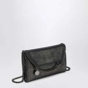Stella McCartney Dark Navy Falabella Chain Wallet