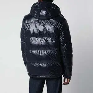 Polo Ralph Lauren Navy Glossy-finish Nylon Down Jacket
