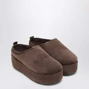 Balenciaga Espresso Alaska Soft Platform Clogs