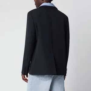 Balenciaga Dark Hybrid Overshirt In Wool Twill
