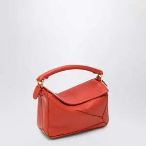 Loewe Puzzle Featherlight Medium Bag - Red