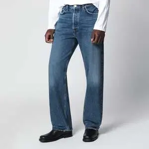 AGOLDE 90's Straight Fit Jeans In Washed Denim