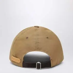JW Anderson Baseball Cap In Waxed Cotton - Beige
