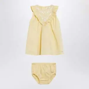 Chloé Cotton Dress With Culottes - Yellow