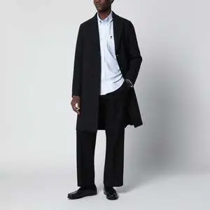 Harris Wharf London Anthracite Single-breasted Wool Coat