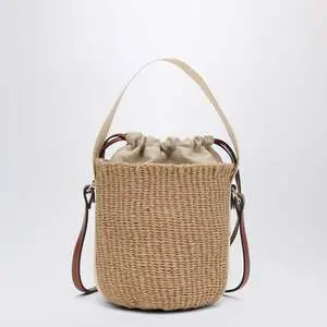 Chloé Small Woody Raffia Bucket Bag