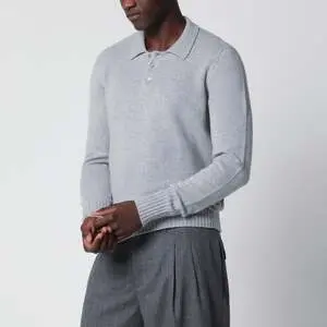 DRUMOHR Light Wool Polo Shirt - Grey