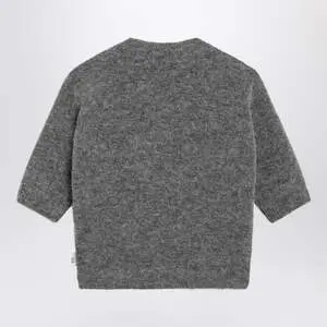 DOUUOD Short-sleeve Alpaca Blend Sweater
