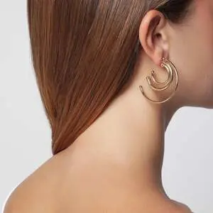 PANCONESI Gold-tone Multi-hoop Earrings