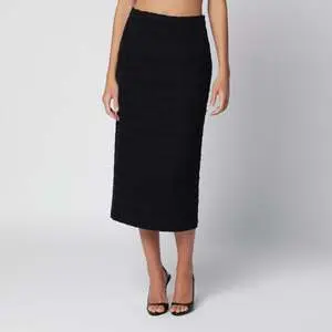 Alessandra Rich Bouclé Tweed Midi Skirt
