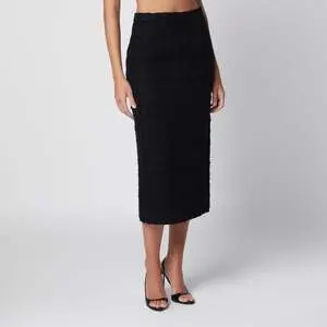 Alessandra Rich Bouclé Tweed Midi Skirt