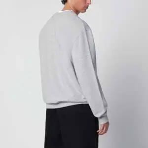 AMI Paris De Coeur Crewneck Sweatshirt - Grey