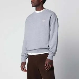 JW Anderson Cotton Sweatshirt With Embroidered Logo - Grey